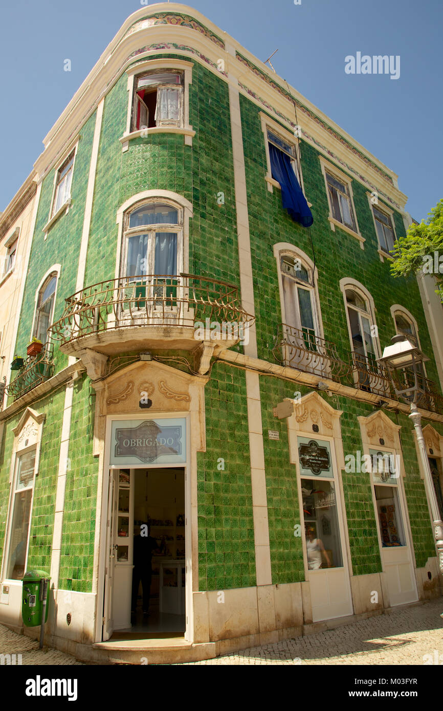 Portuguese tiled shop front hi-res stock photography and images - Alamy