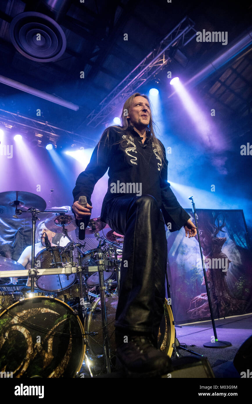 Milan, Italy. 17th Jan, 2018. Jari Mäenpää performs with Wintersun band ...