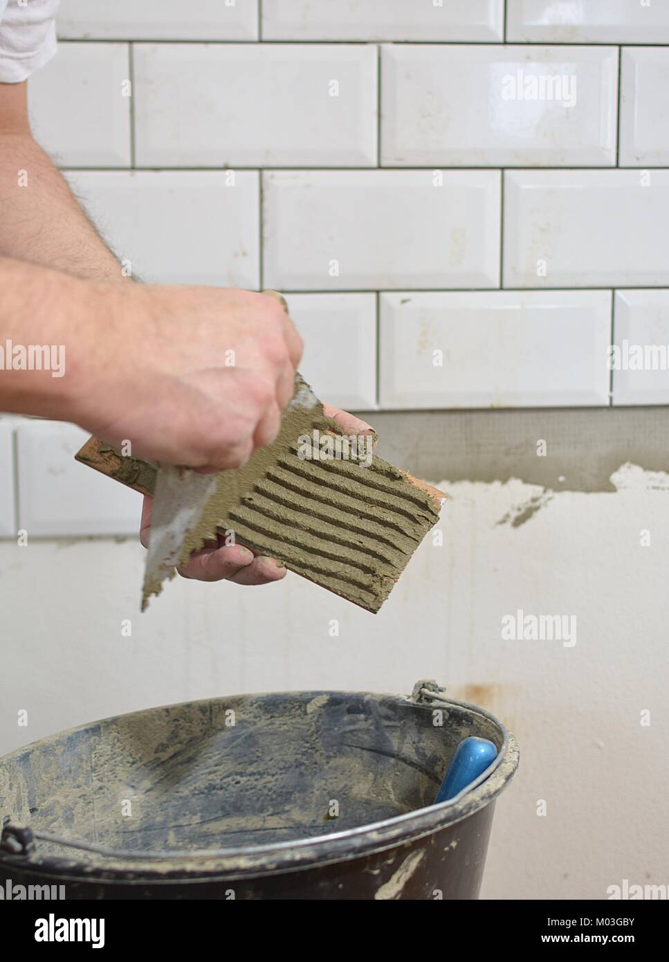 Tiles wall kitchen hi-res stock photography and images - Alamy