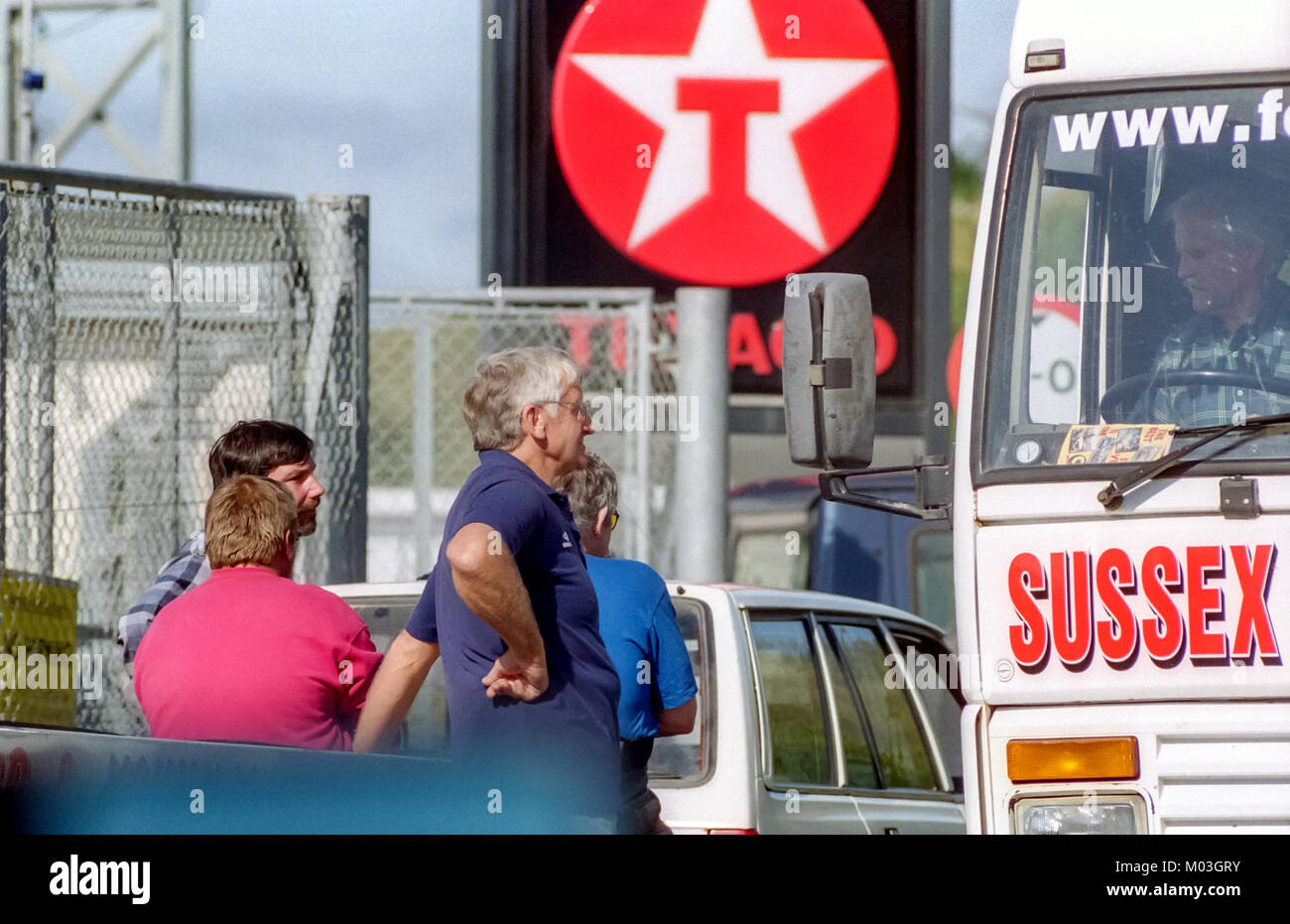 Fuel blockade at Shoreham Harbour Stock Photo - Alamy