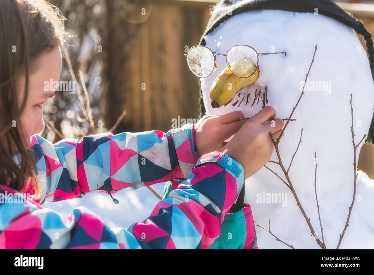 Real snowman hi-res stock photography and images - Alamy