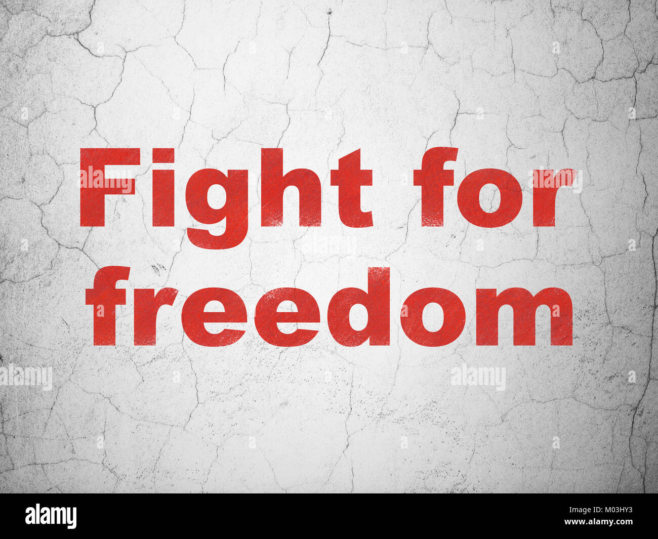 Politics concept: Fight For Freedom on wall background Stock Photo - Alamy