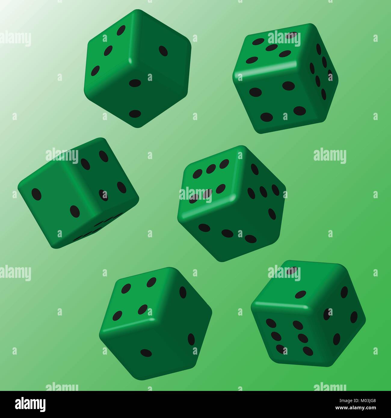Six dice Stock Vector Images - Alamy