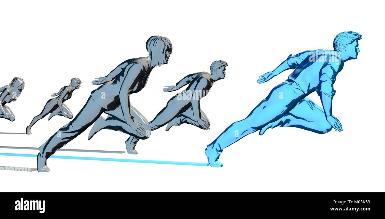 Empowered Individual or Businessman Symbolic of Winning Stock Photo - Alamy