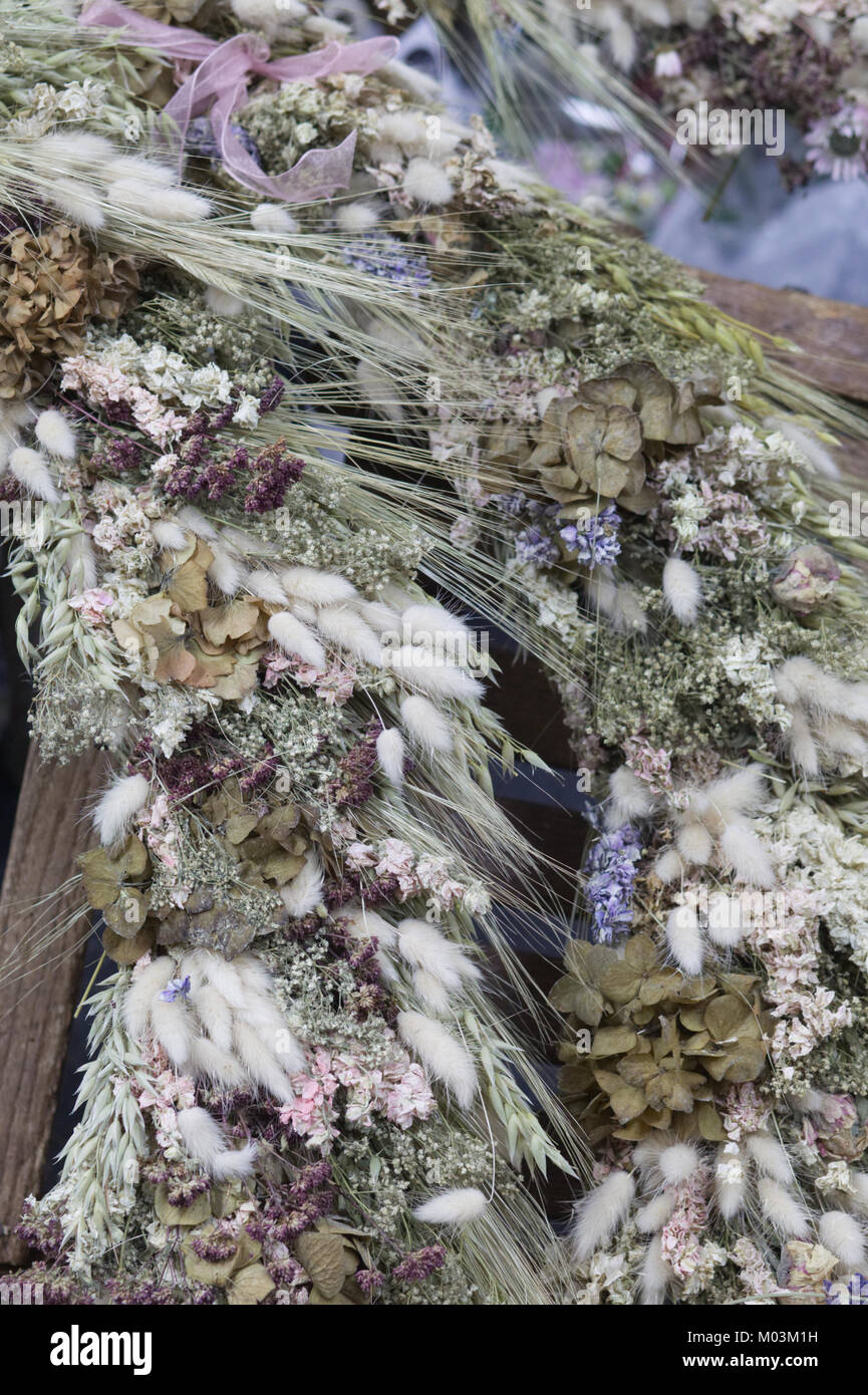 dried flower display Stock Photo - Alamy