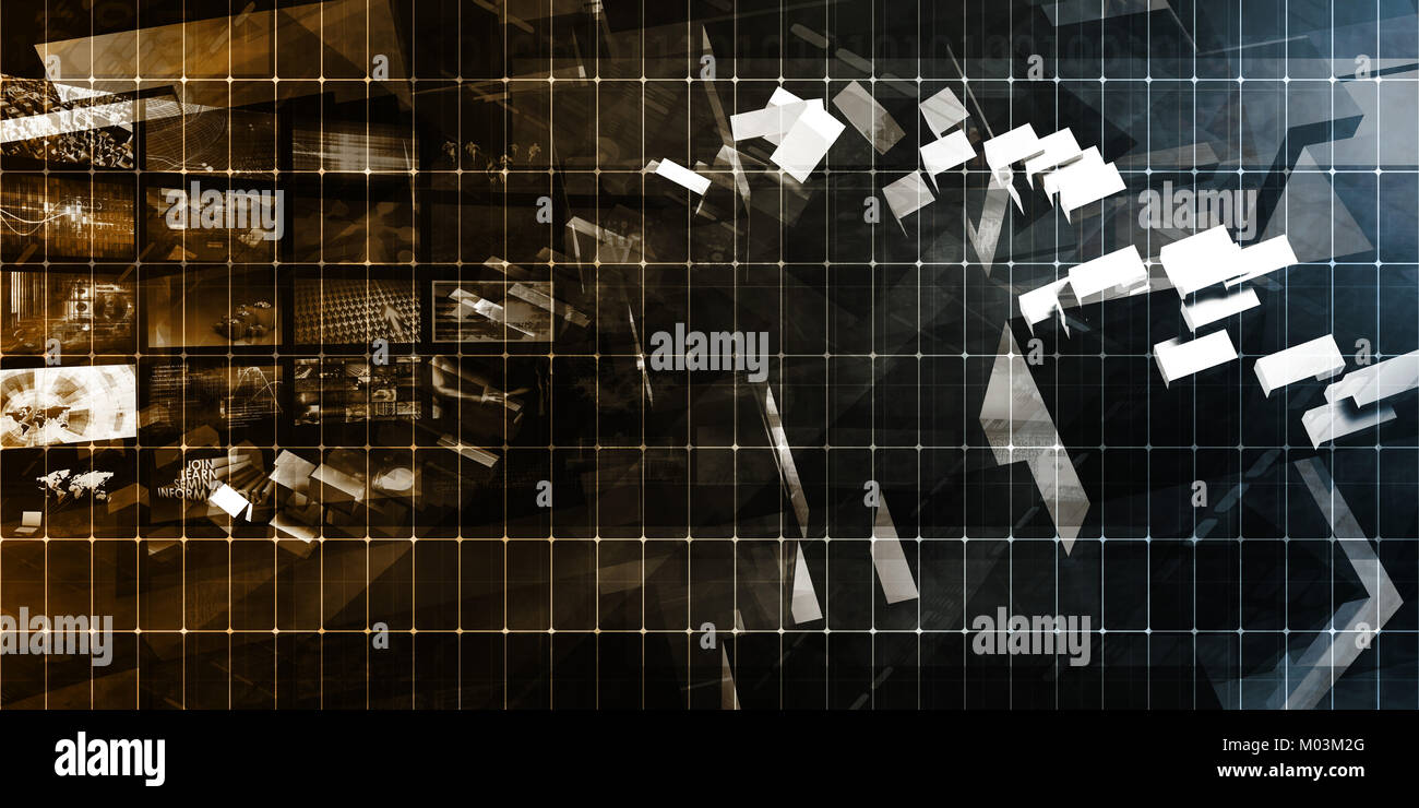 Multimedia Technology Digital Devices Information Concept Art Stock ...