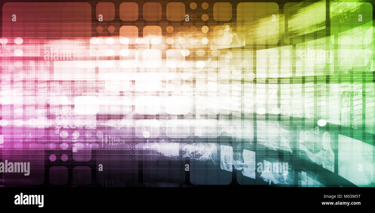 Technology Background as a Digital Abstract Art Stock Photo - Alamy