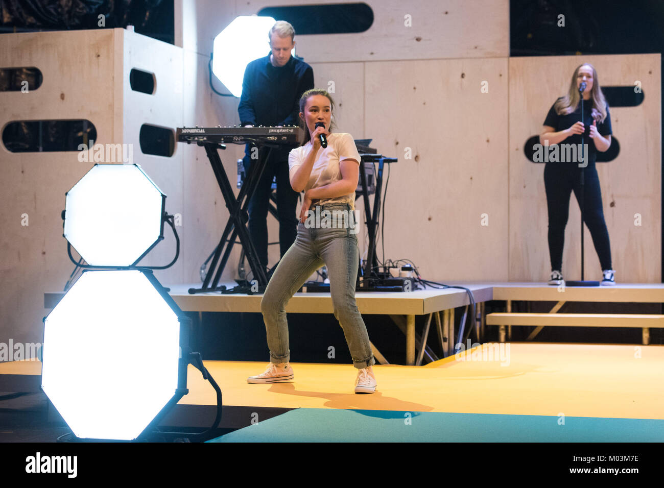 Sigrid performs during the filming of the Graham Norton Show at The ...