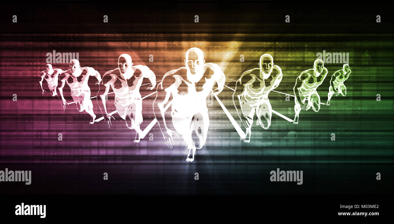 Dynamic Technology Solutions with Constant Progress Abstract Stock ...