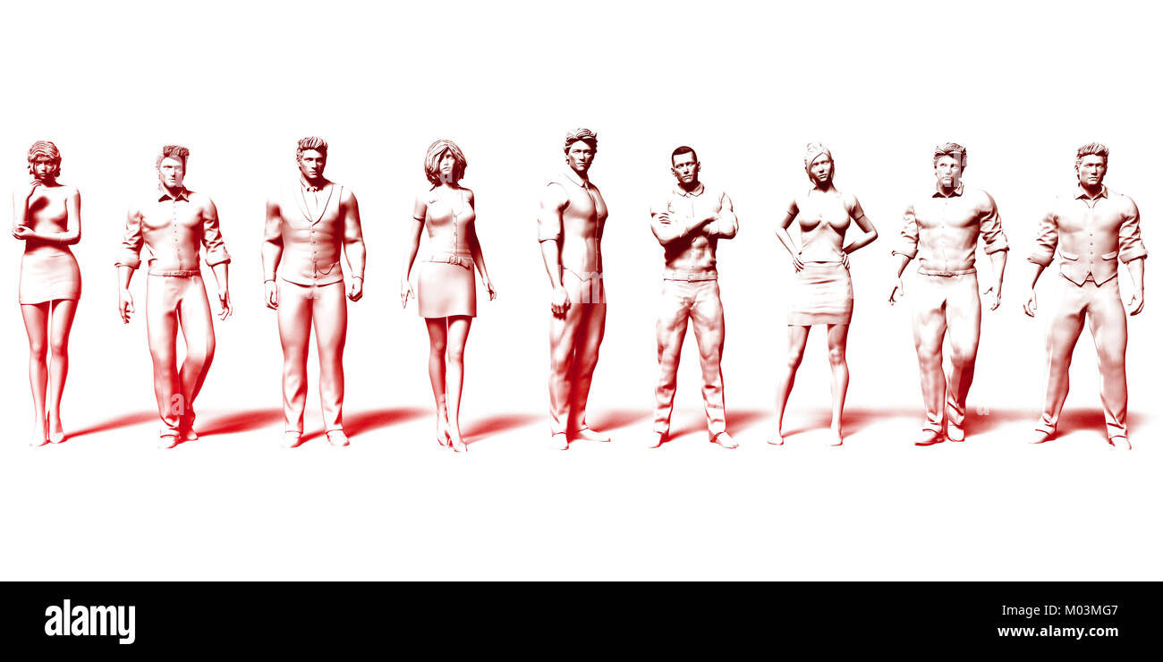 Business People Group Standing Together in Unity Stock Photo - Alamy
