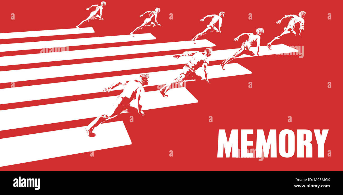 Memory with Business People Running in a Path Stock Photo - Alamy