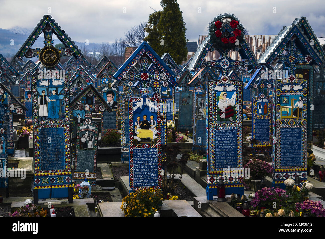 The Merry Cemetery from Sapanta village Stock Photo - Alamy