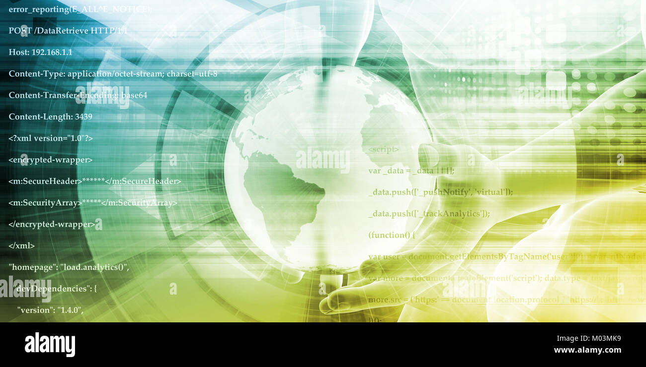 Distribution Network and Global Tracking Platform Art Stock Photo - Alamy