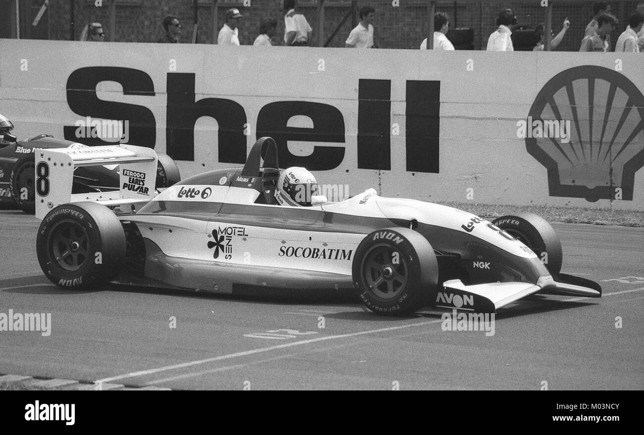 Belgian driver Philipe Adams, British Formula 3, June 21st 1992 ...