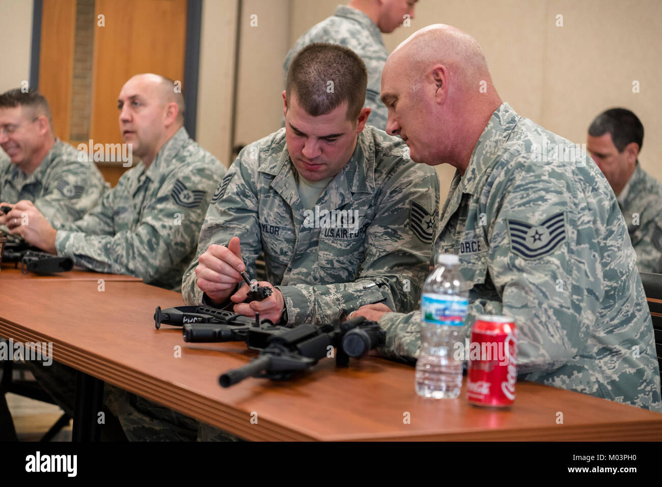 Airmen from the 110th Attack Wing, Battle Creek, Mich. receive ...