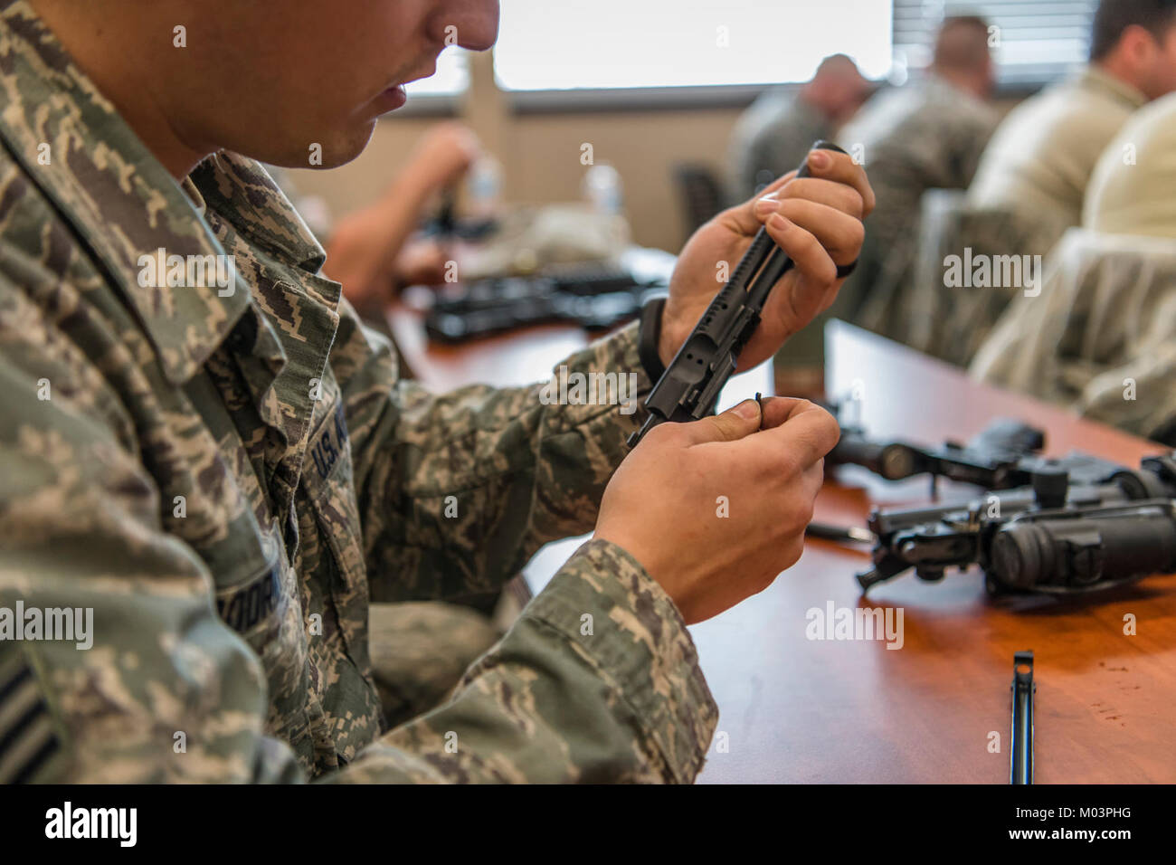 Senior Airman Aaron Goodrich from the 110th Attack Wing, Battle Creek ...