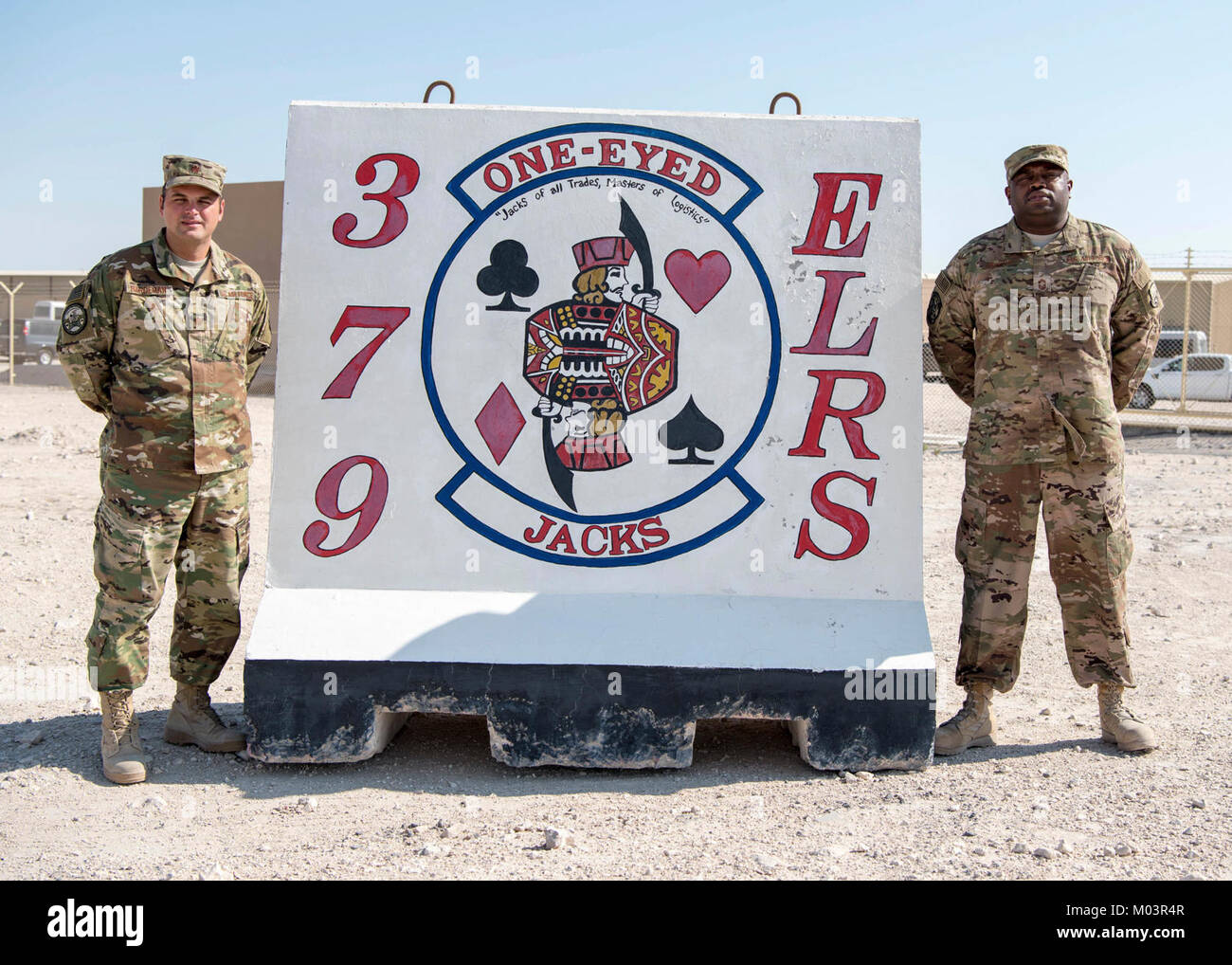 Maj. Nick Hardeman (left), distribution flight commander of the 379th ...