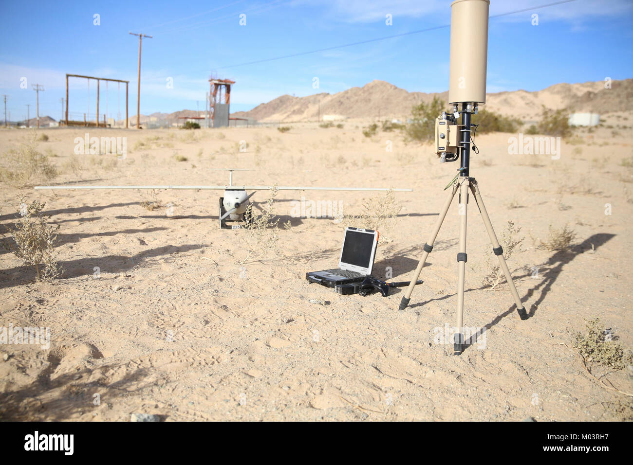 The unmanned air system Stalker XE, provided by Lockheed Martin Skunk ...