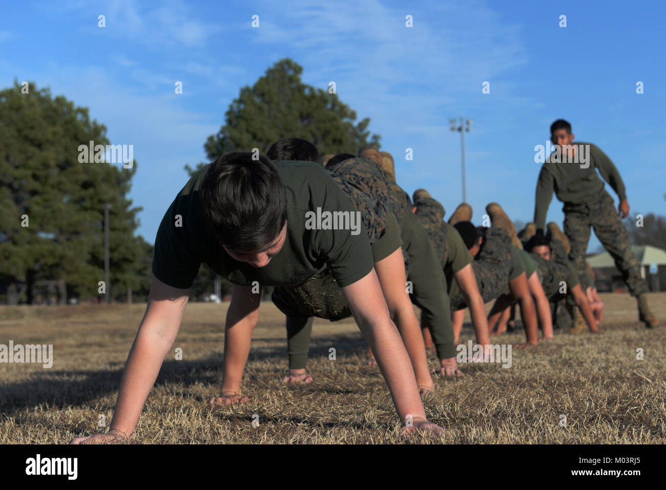 Marine students from the Center for Naval Aviation Technical Training ...