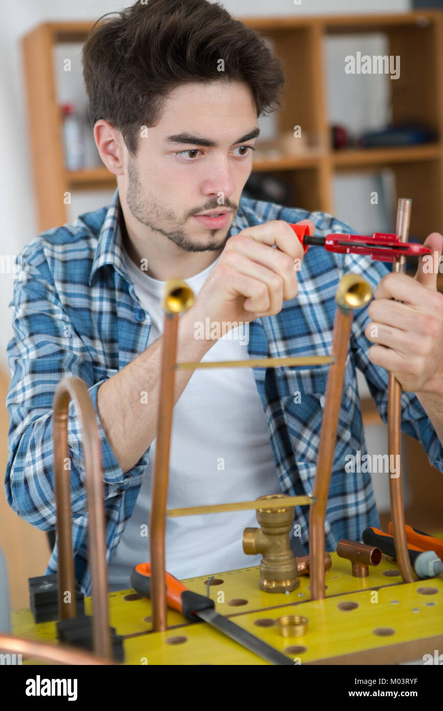 Gold copper cylinder hi-res stock photography and images - Alamy