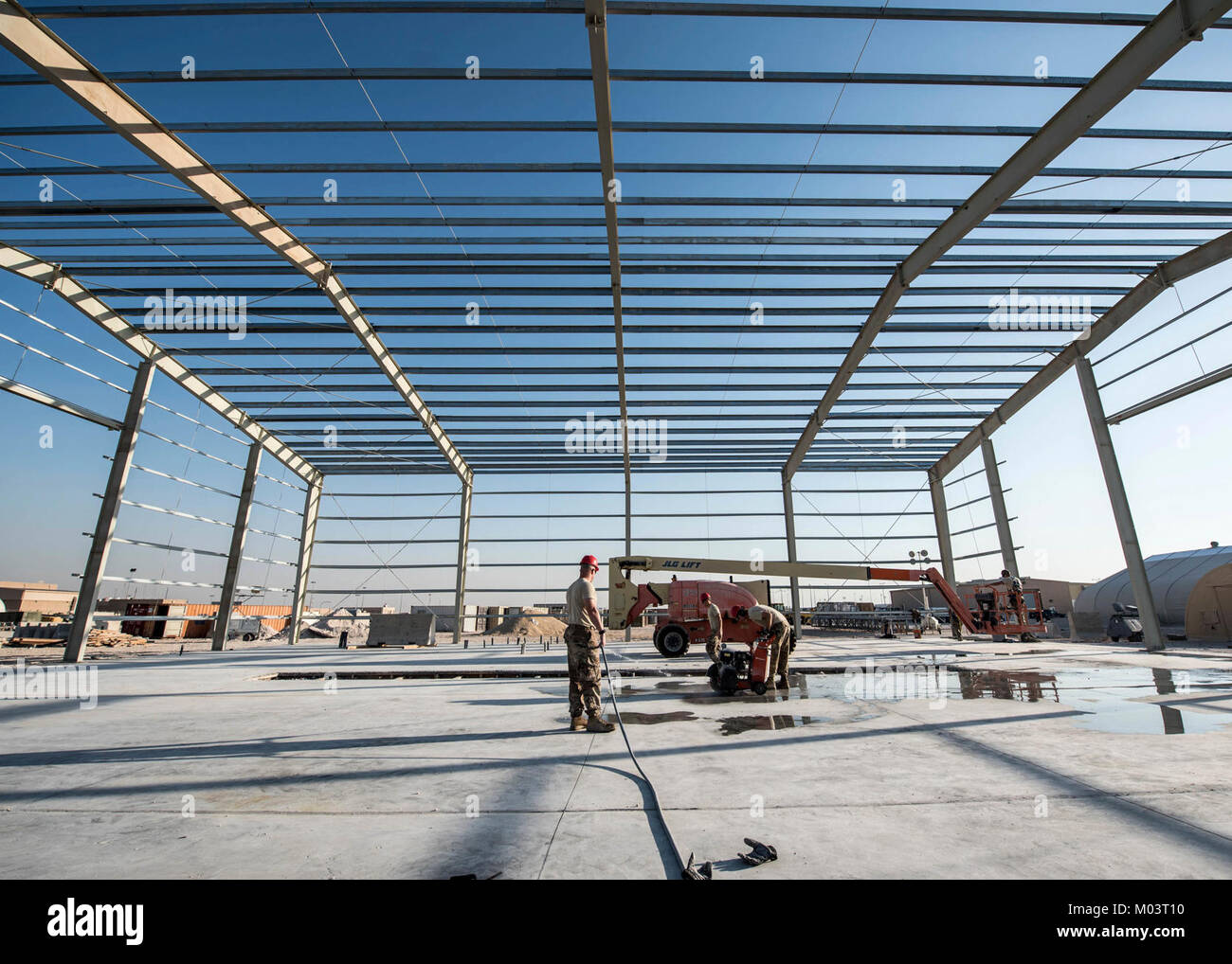 Airmen from the 557th Expeditionary Rapid Engineer Deployable Heavy ...