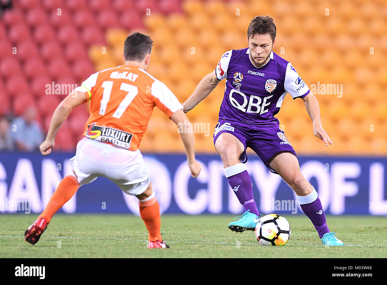 Brisbane, QUEENSLAND, AUSTRALIA. 18th Jan, 2018. Chris Harold of the ...