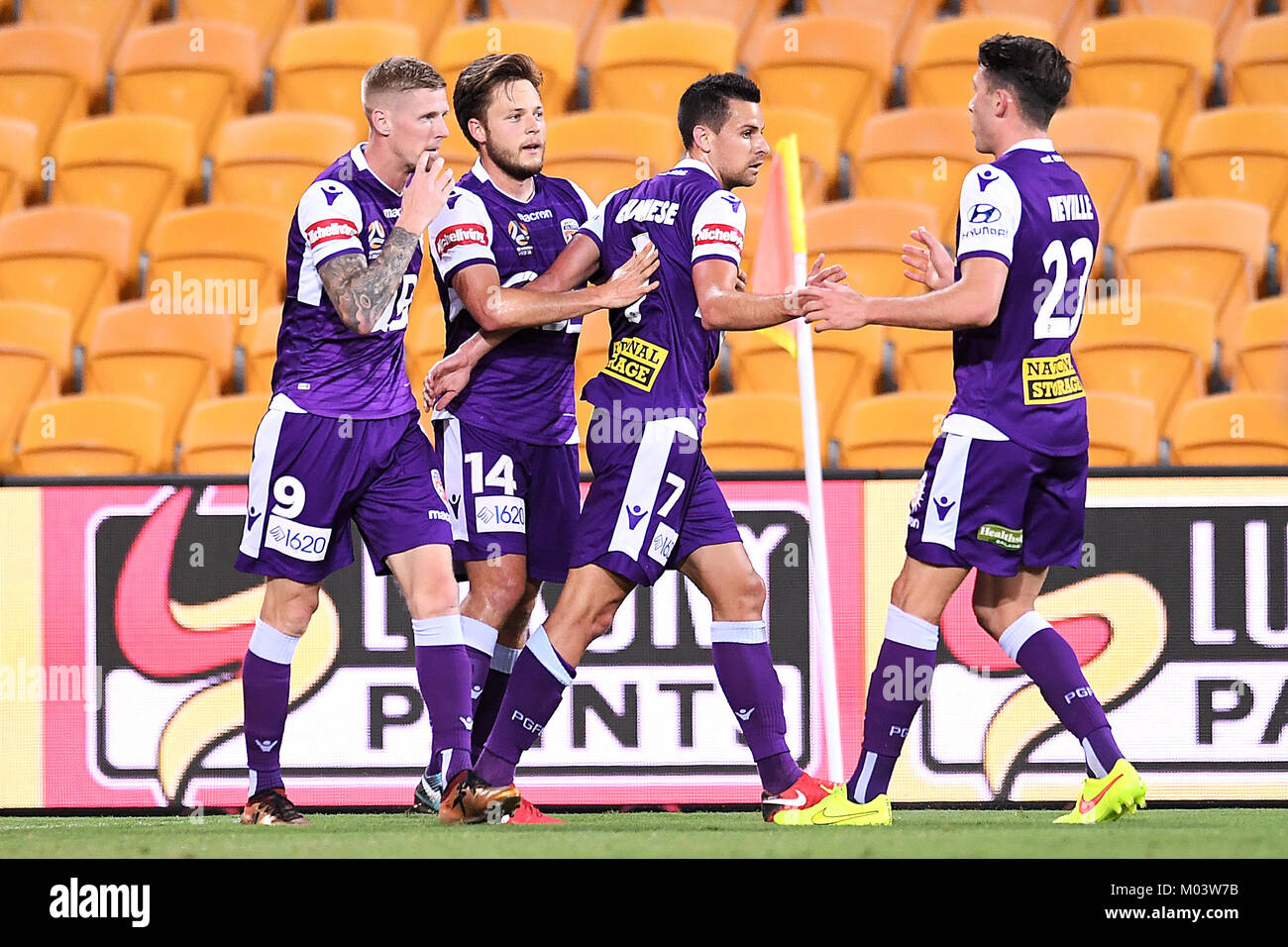 Brisbane, QUEENSLAND, AUSTRALIA. 18th Jan, 2018. Chris Harold of the ...
