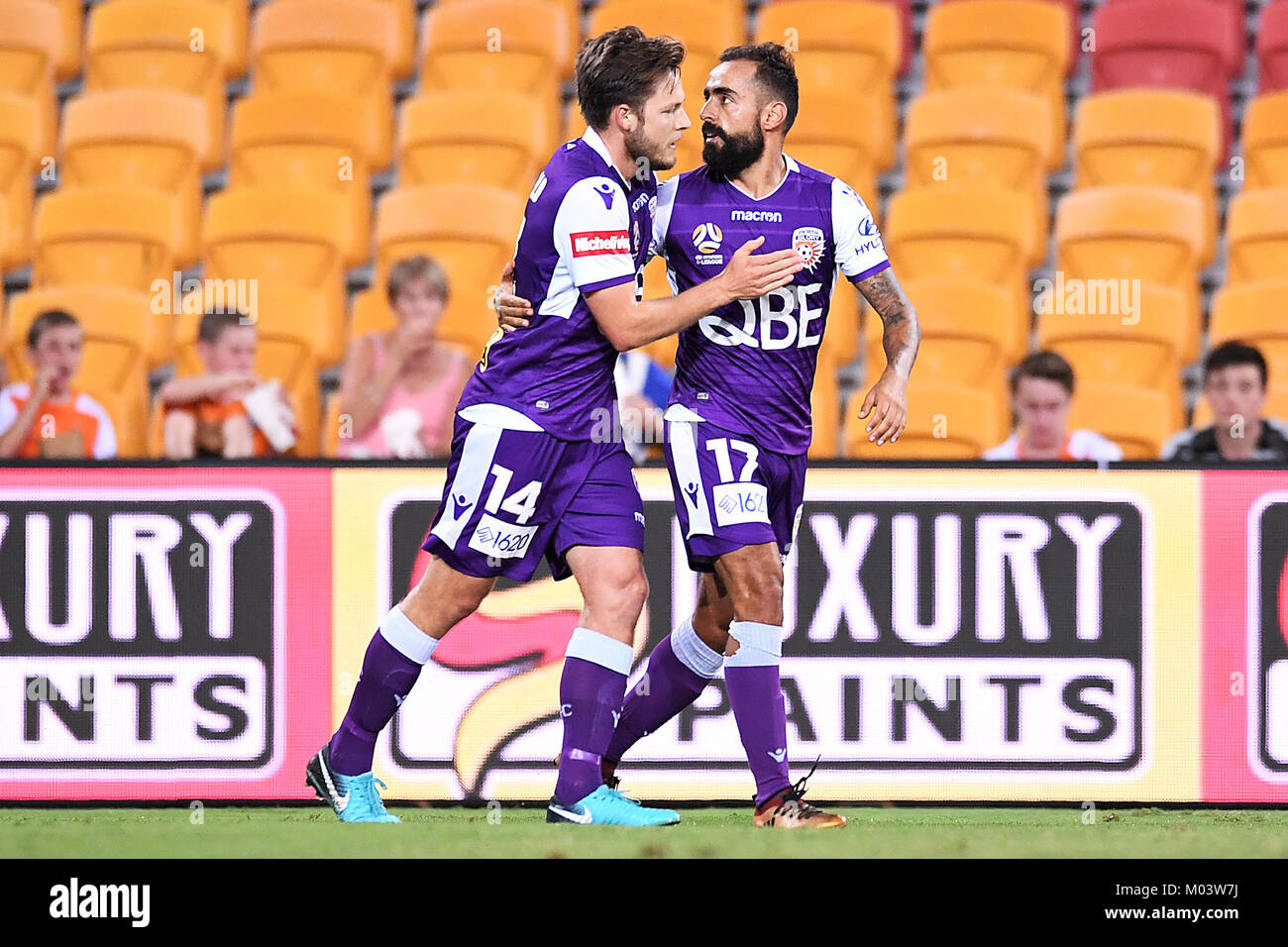 Brisbane, QUEENSLAND, AUSTRALIA. 18th Jan, 2018. Chris Harold of the ...