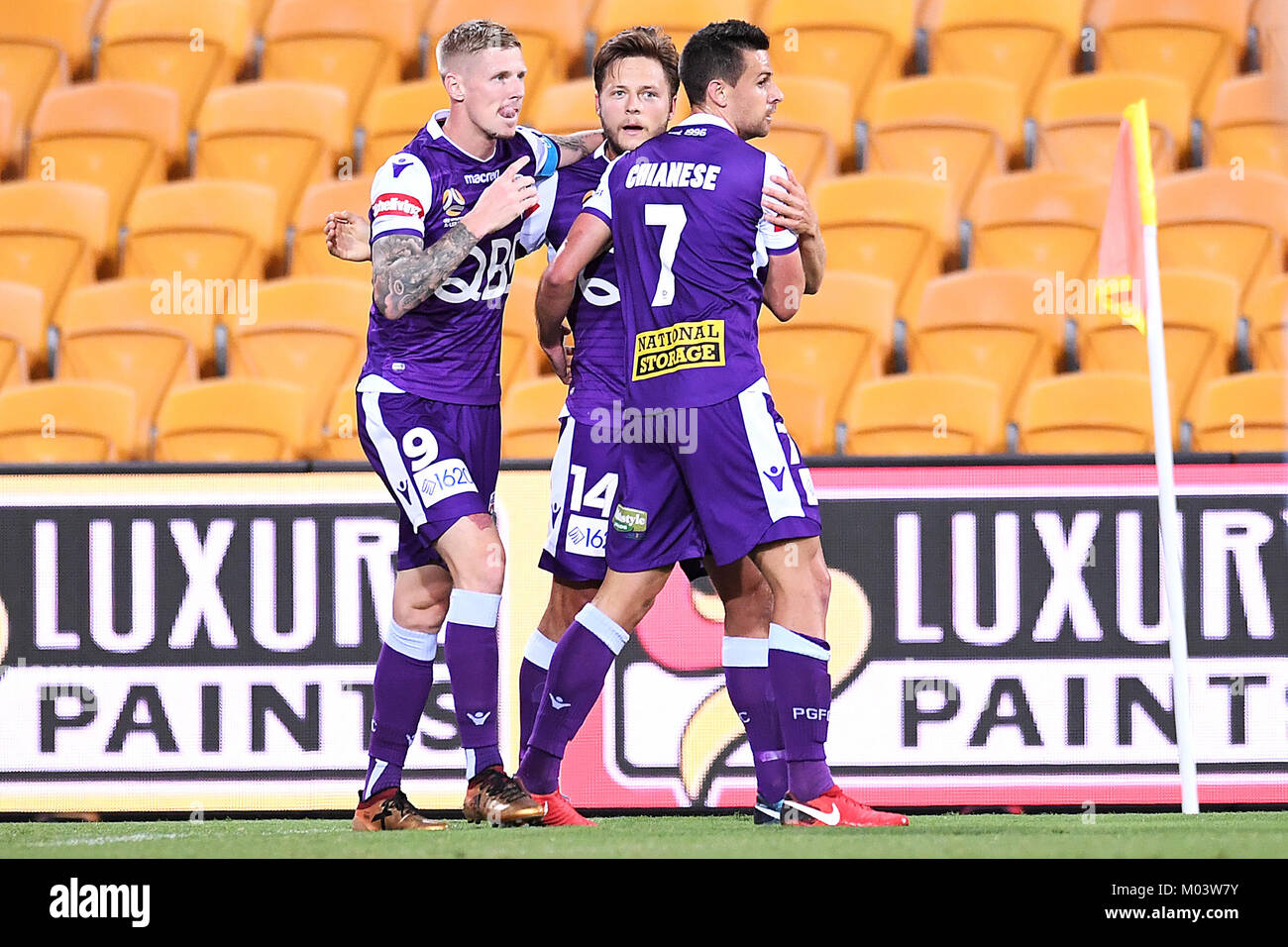 Brisbane, QUEENSLAND, AUSTRALIA. 18th Jan, 2018. Chris Harold of the ...