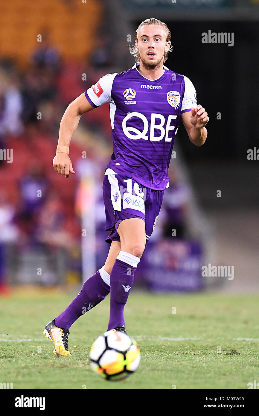 Brisbane, QUEENSLAND, AUSTRALIA. 18th Jan, 2018. Joseph Mills of the ...