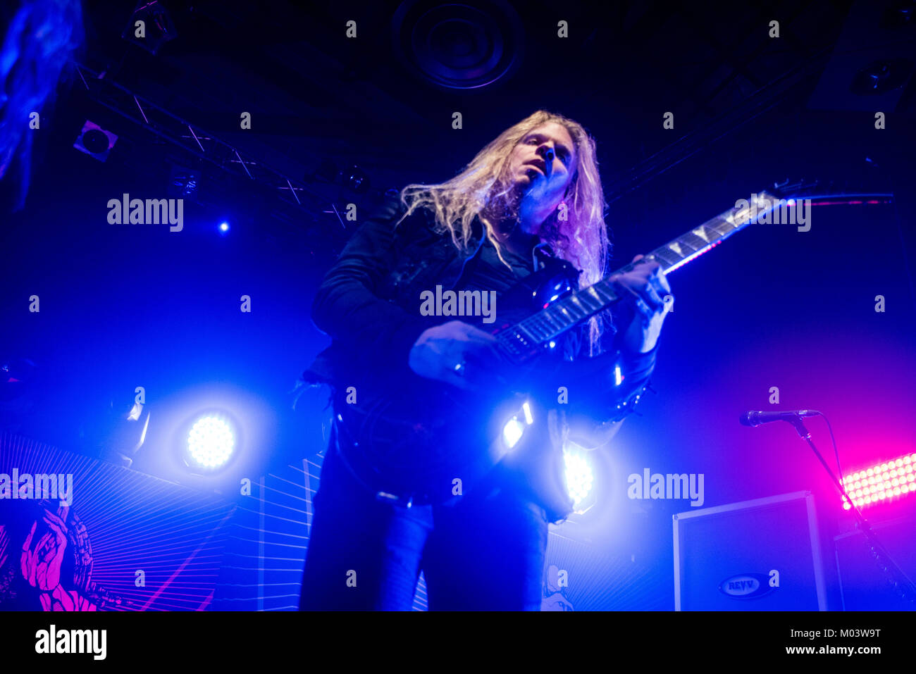 Milan, Italy. 17th January, 2018. Jeff Loomis performs with Arch Enemy ...