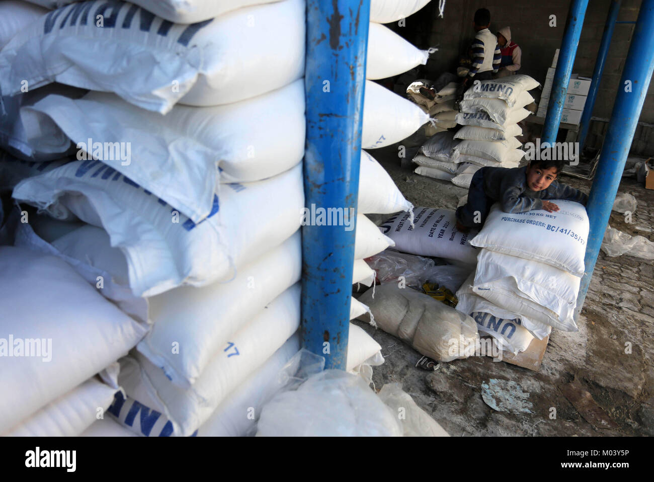 January 18, 2018 - Gaza City, Gaza Strip, Palestinian Territory - A ...