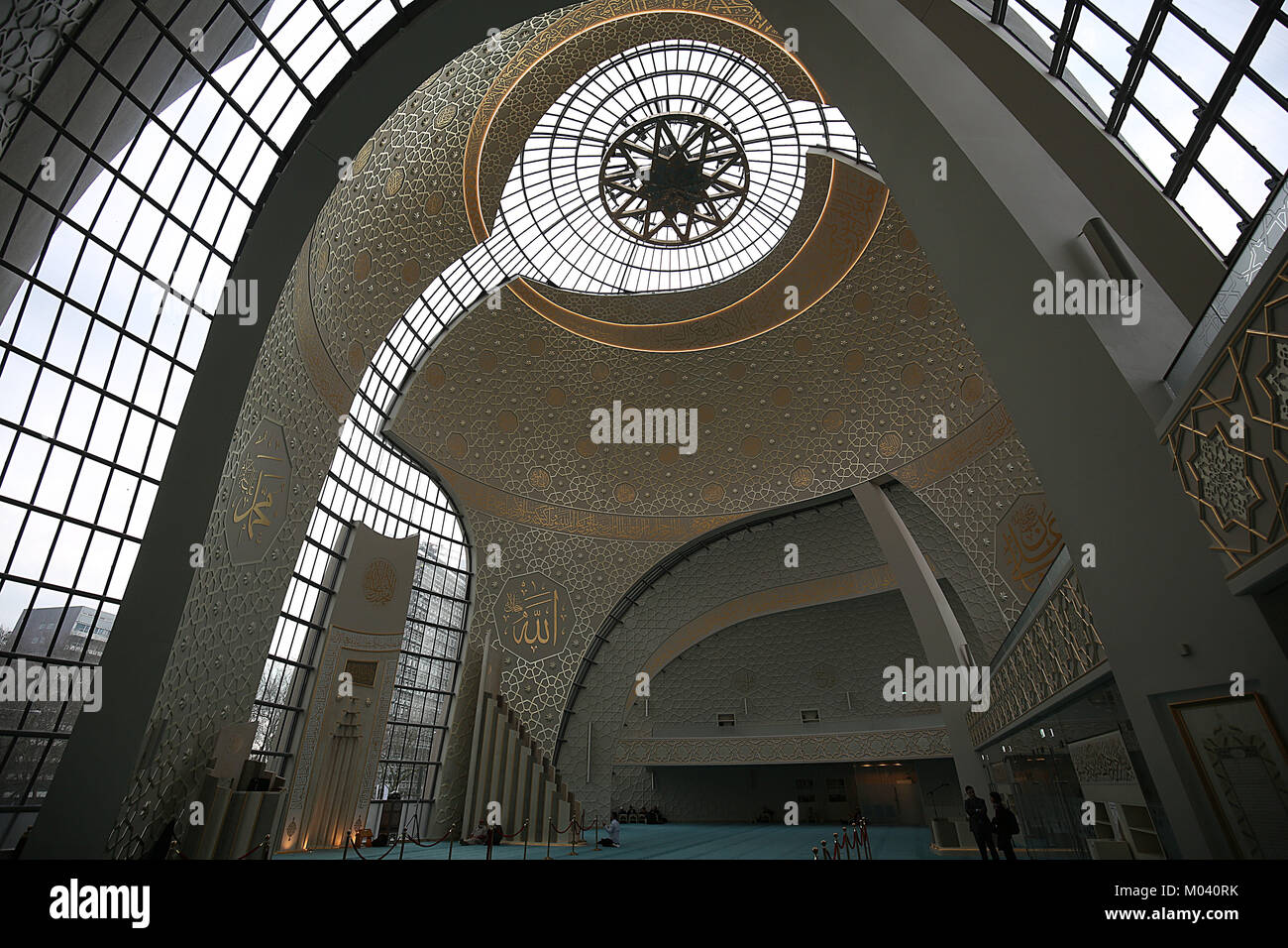 Cologne, Germany. 11th Jan, 2018. An interior view of the praying room ...