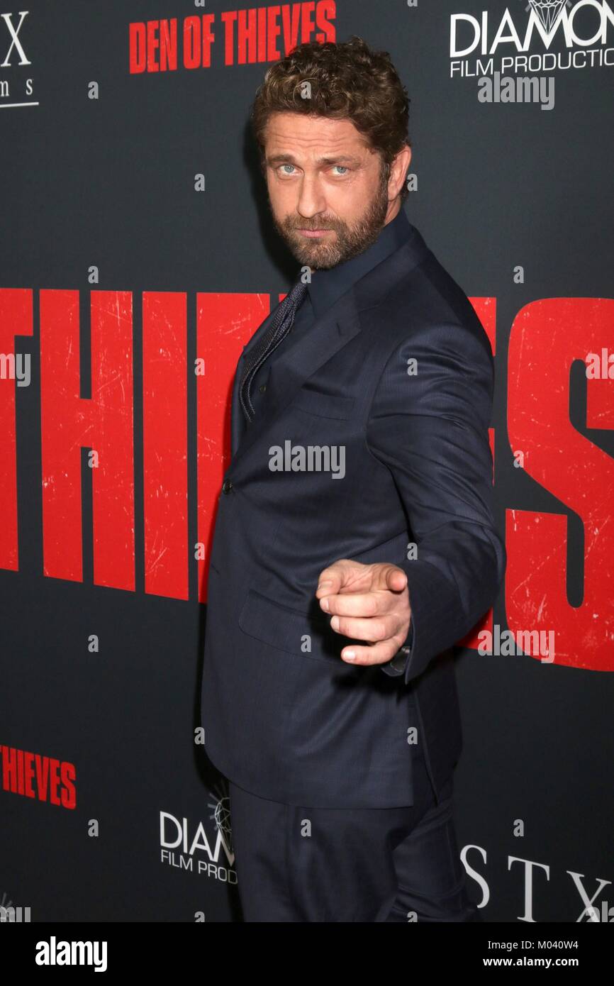 Los Angeles, CA, USA. 17th Jan, 2018. Gerard Butler at arrivals for DEN ...