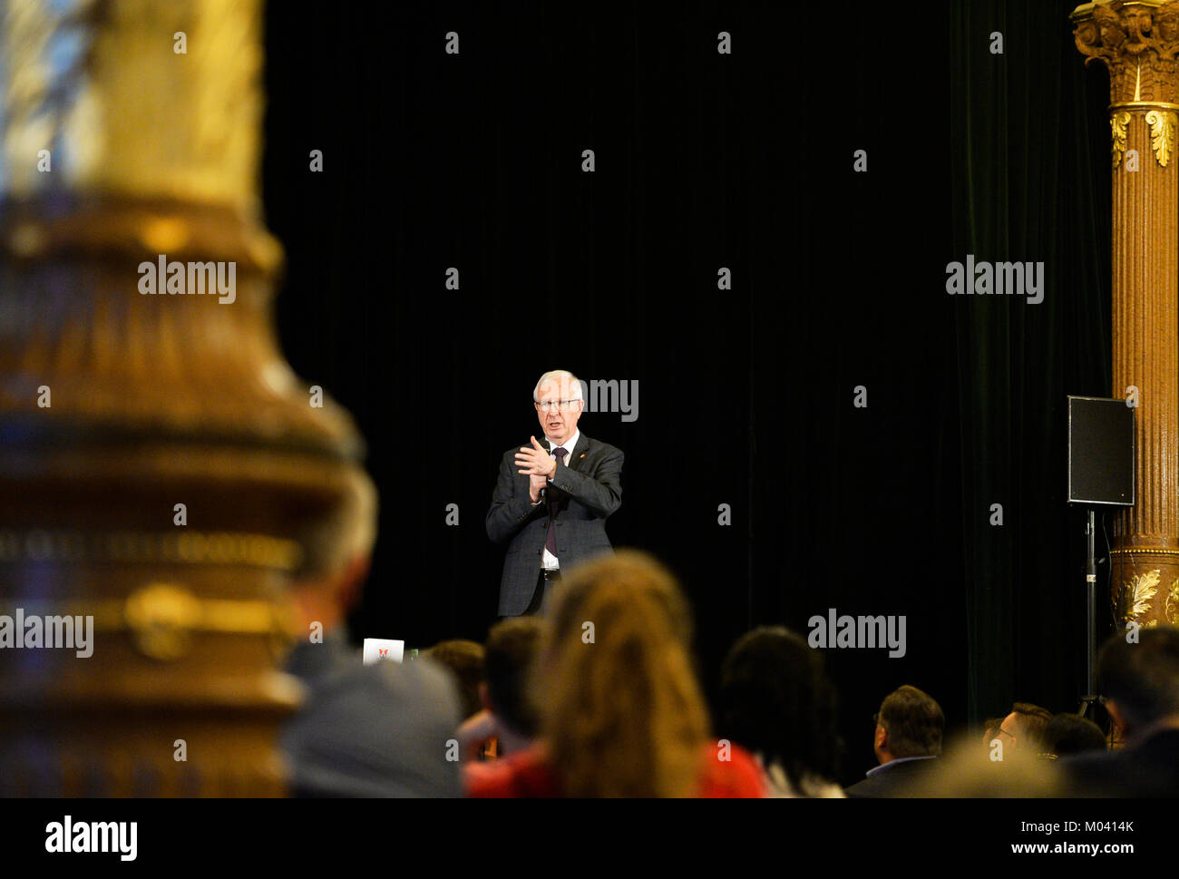 Pilsen, Czech Republic. 18th Jan, 2018. Presidential candidate Jiri ...