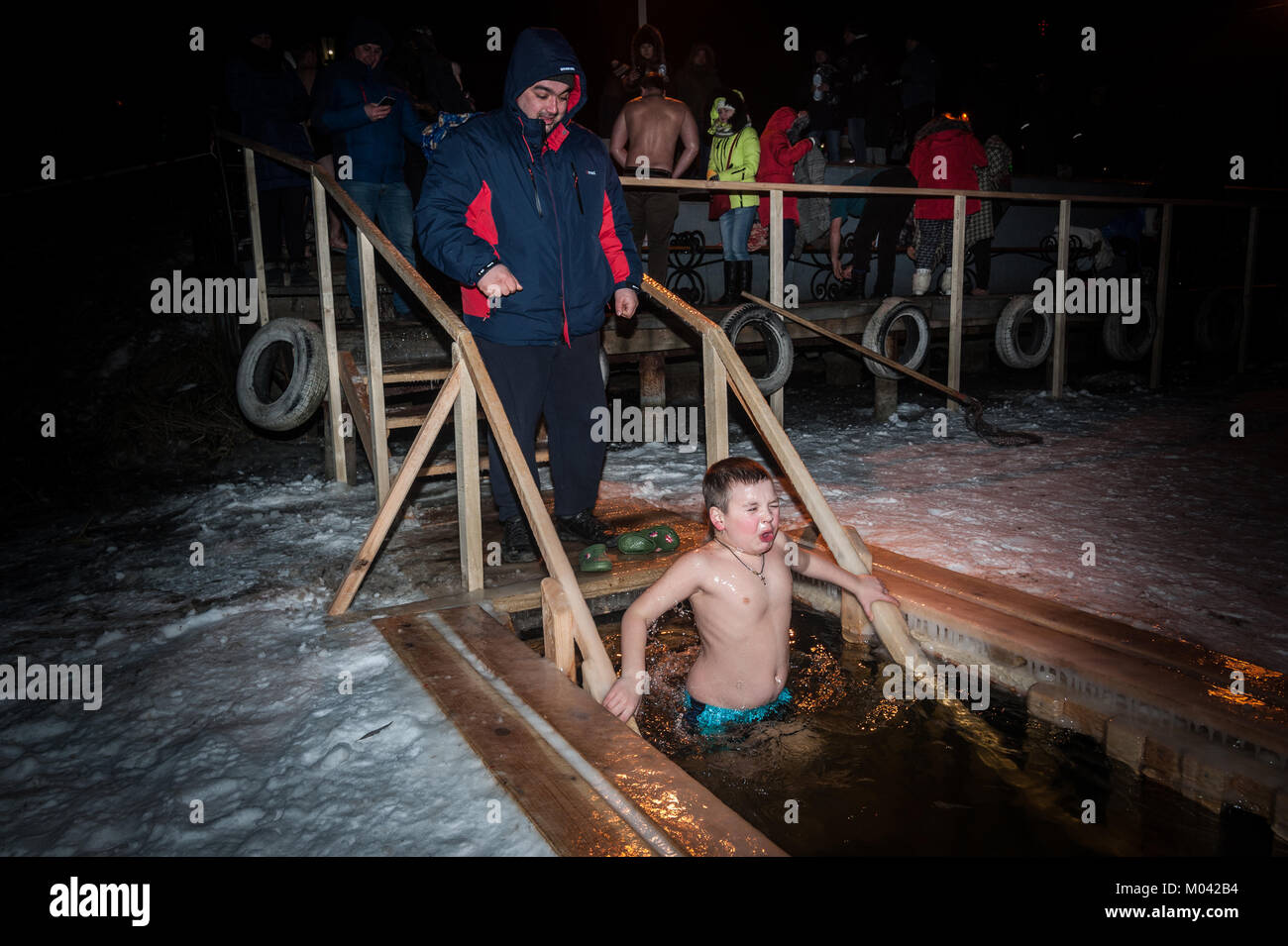 Epiphany russia bathing hi-res stock photography and images - Alamy