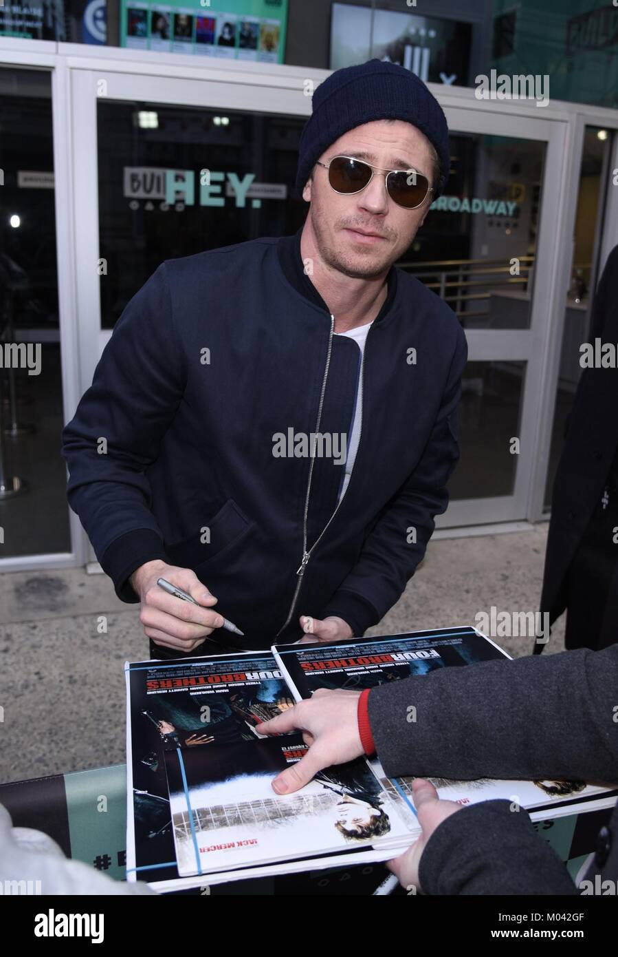 New York, NY, USA. 18th Jan, 2018. Garrett Hedlund, seen at BUILD ...