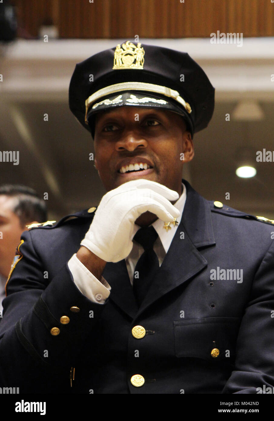 New York, NY, USA. 18th Jan, 2018. (C) Newly appointed NYPD Chief of ...