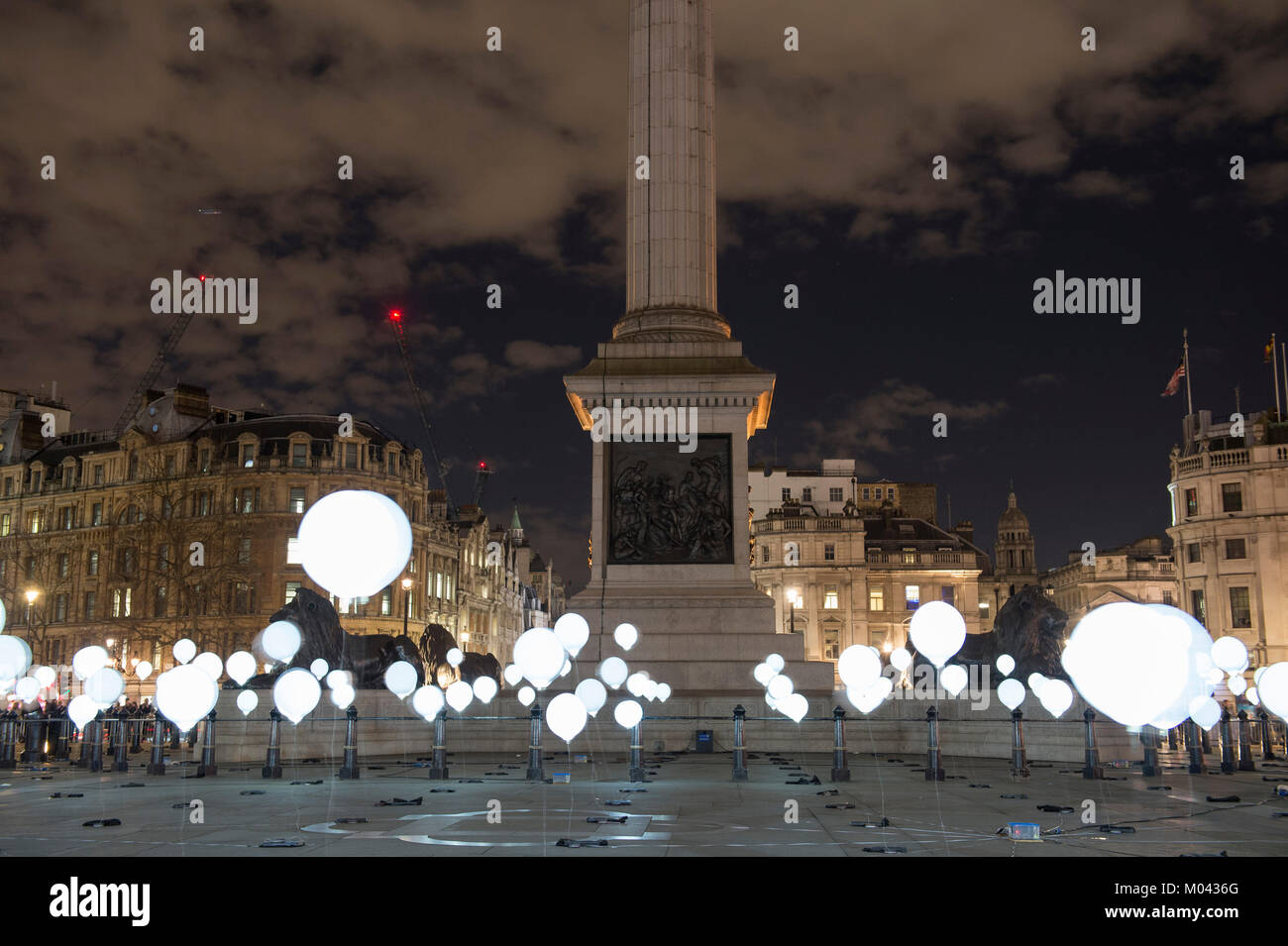 London, UK. 18th Jan, 2018. Locations around central London feature ...