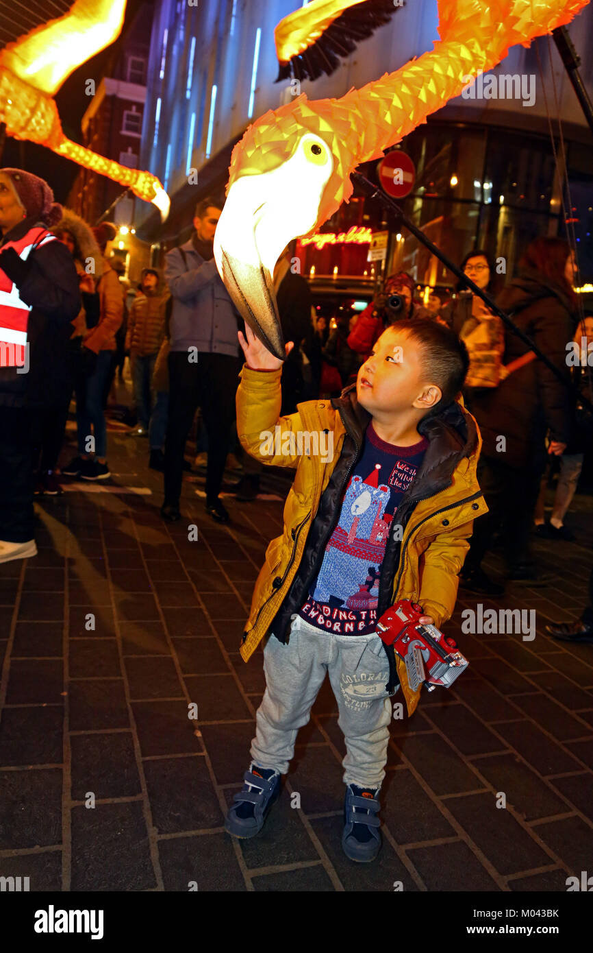 London, UK. 18th Jan, 2018. Flamingo Flyway by Lantern Company in ...