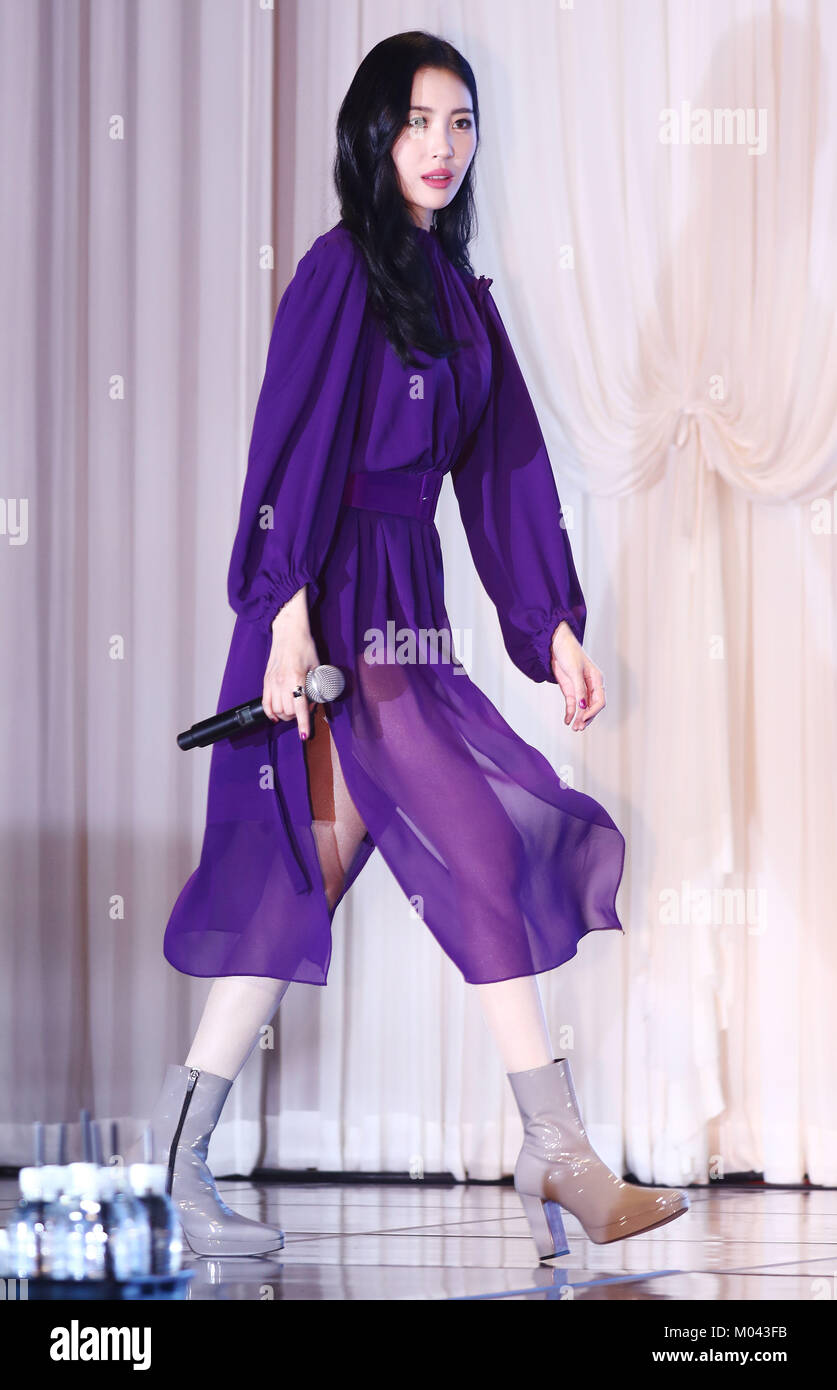 19th Jan, 2018. S. Korean singer Sunmi South Korean singer Sunmi ...