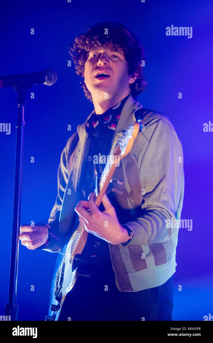Dublin, Ireland. 18th Jan, 2018. Luke Pritchard, lead singer of the UK ...