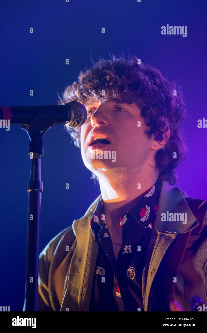 Dublin, Ireland. 18th Jan, 2018. Luke Pritchard, lead singer of the UK ...