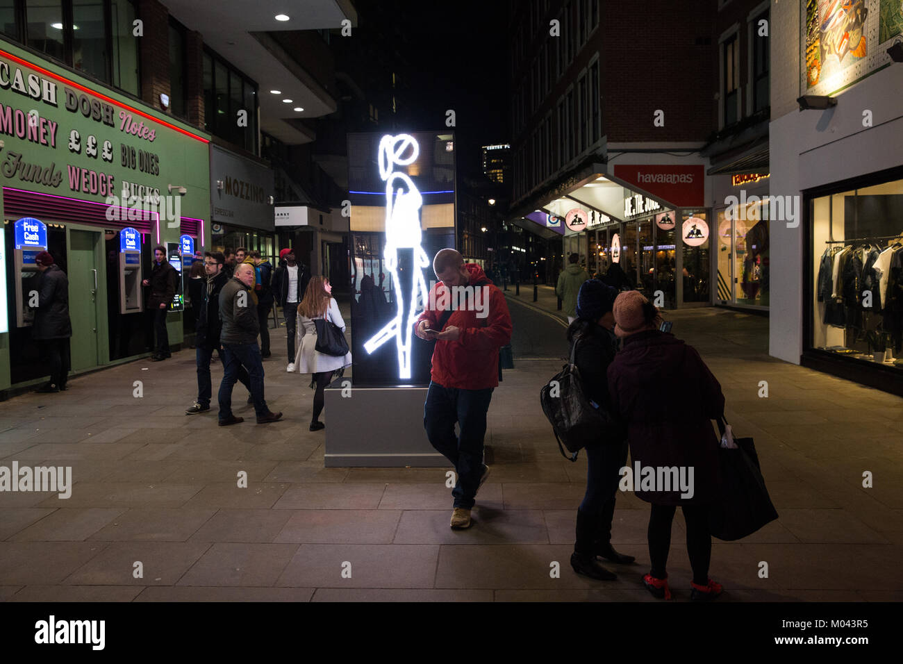 Julian opie soho hi-res stock photography and images - Alamy