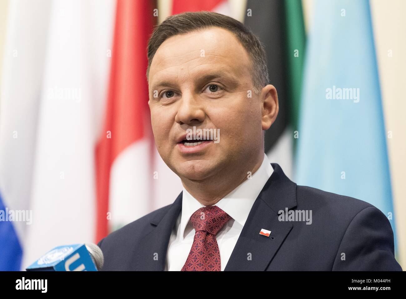 New York, NY, USA. 18th Jan, 2018. ANDRZEJ DUDA, President, Republic of ...