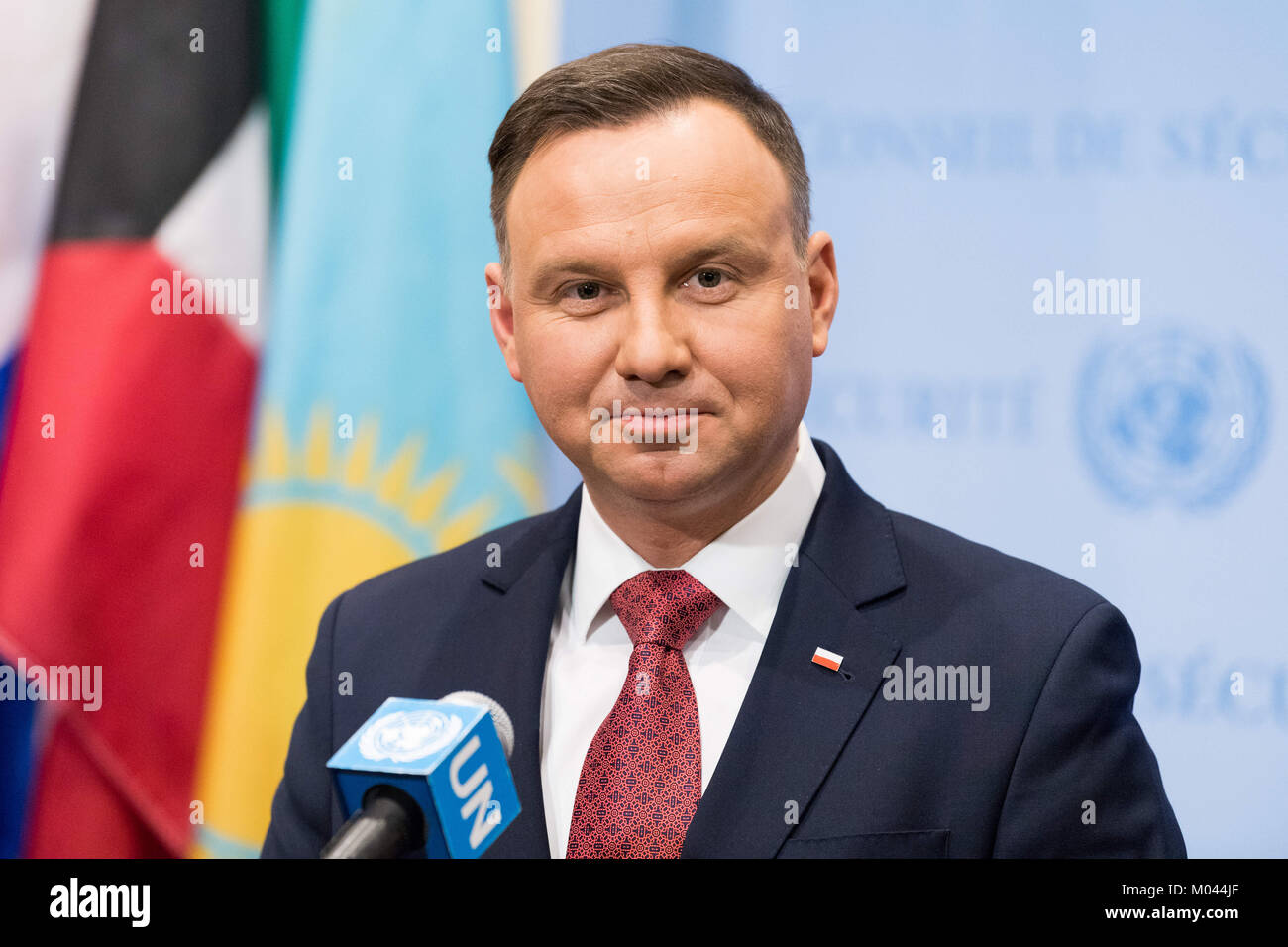 New York, NY, USA. 18th Jan, 2018. Andrzej Duda, President of the ...