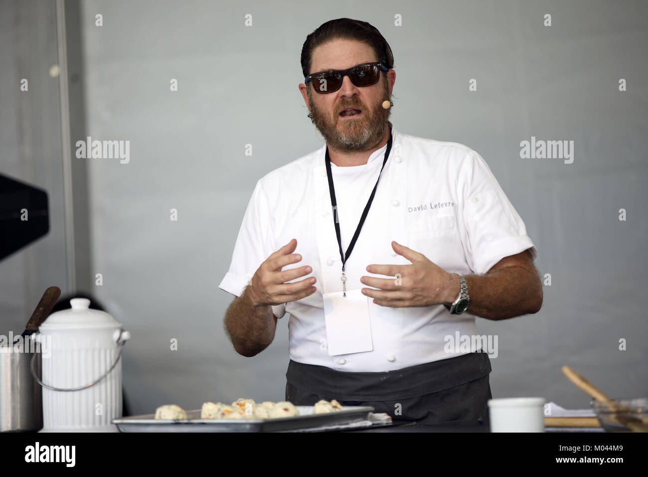 Los Angeles, CA, USA. 3rd Sep, 2017. MB Post chef David LeFevre talks ...