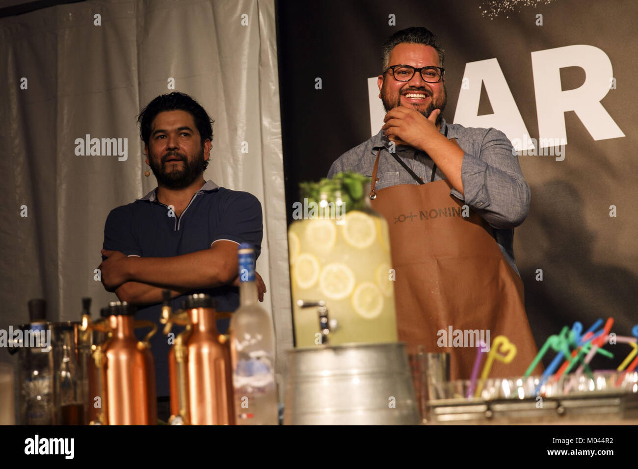 Los Angeles, CA, USA. 2nd Sep, 2017. Chris Ojeda, right, and Juan ...