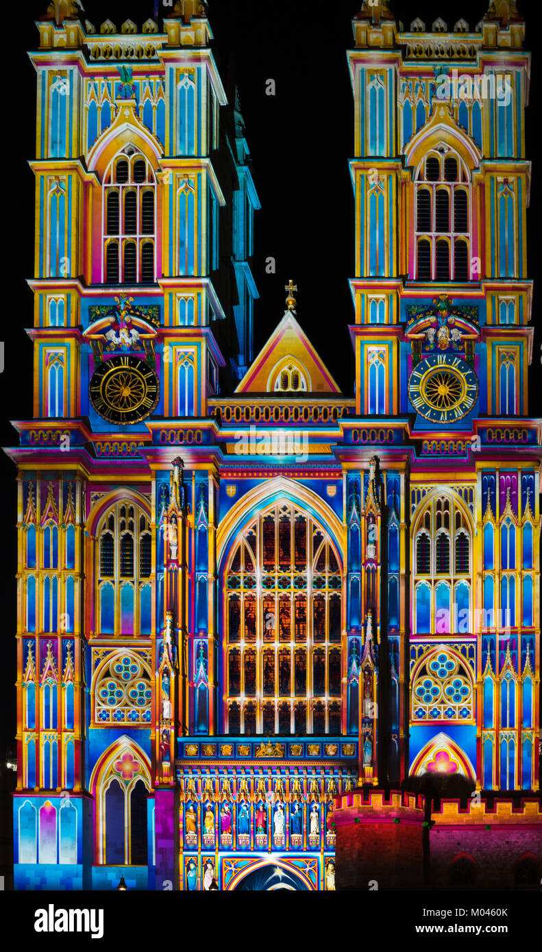 London, UK. 18th Jan, 2018. As part of Lumiere London, Patrice Warrener ...