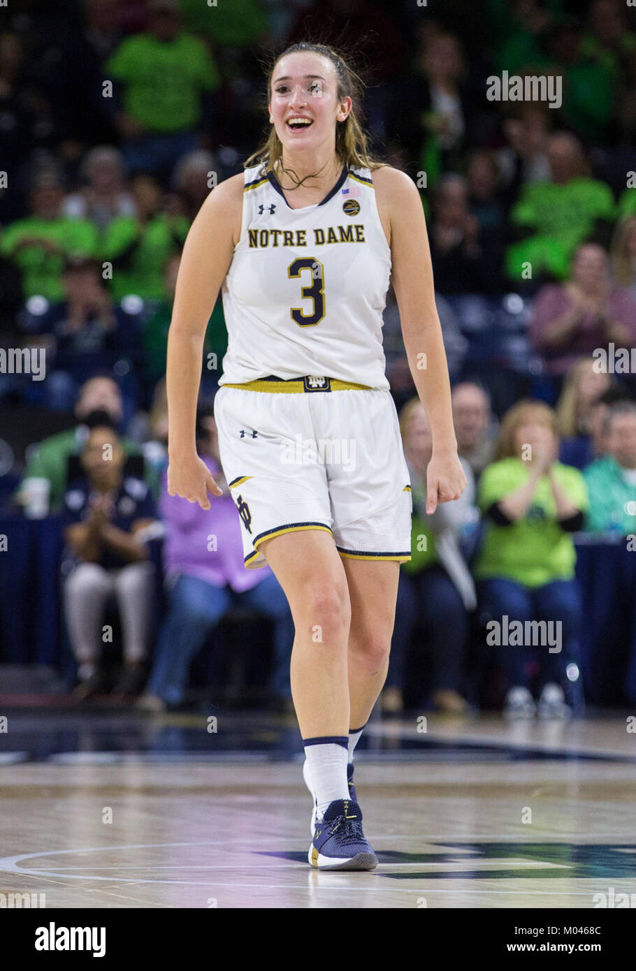 South Bend, Indiana, USA. 18th Jan, 2018. Notre Dame guard Marina ...